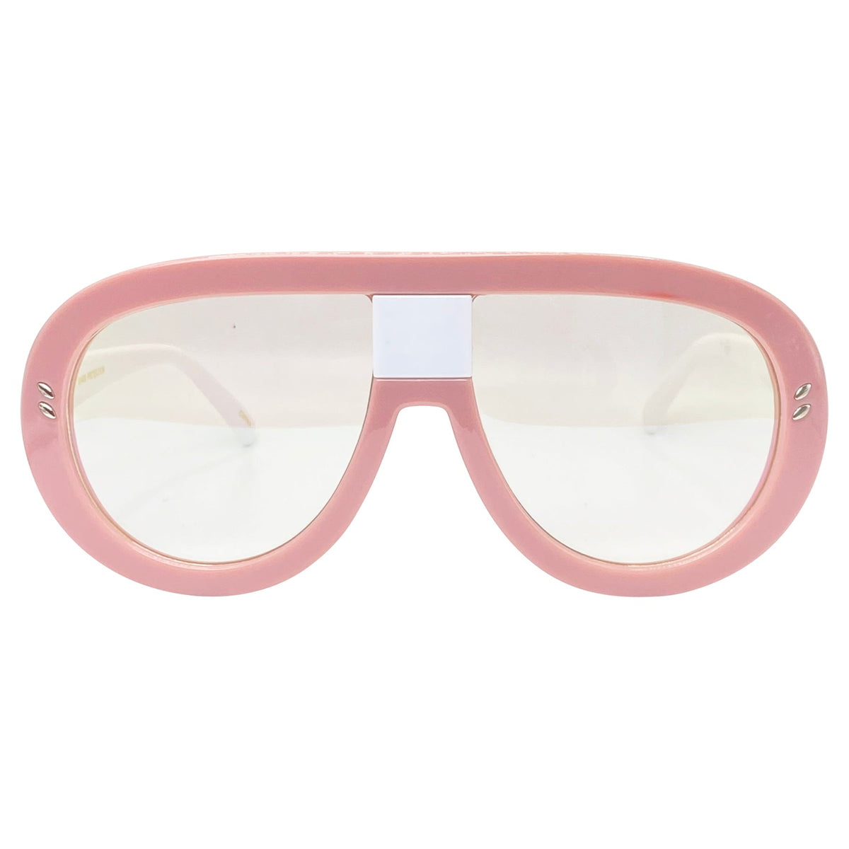 Shop ARTHUR Clear Aviator Chunky Glasses | Giant Vintage Eyewear