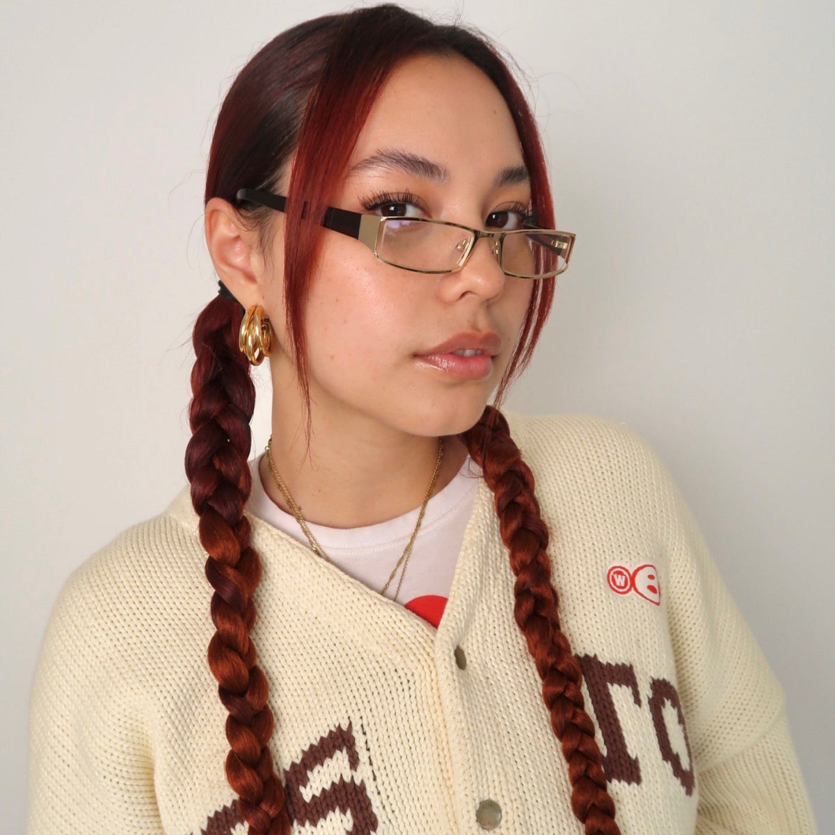 Clear Bayonetta-Style Eyewear | Giant Vintage Eyewear