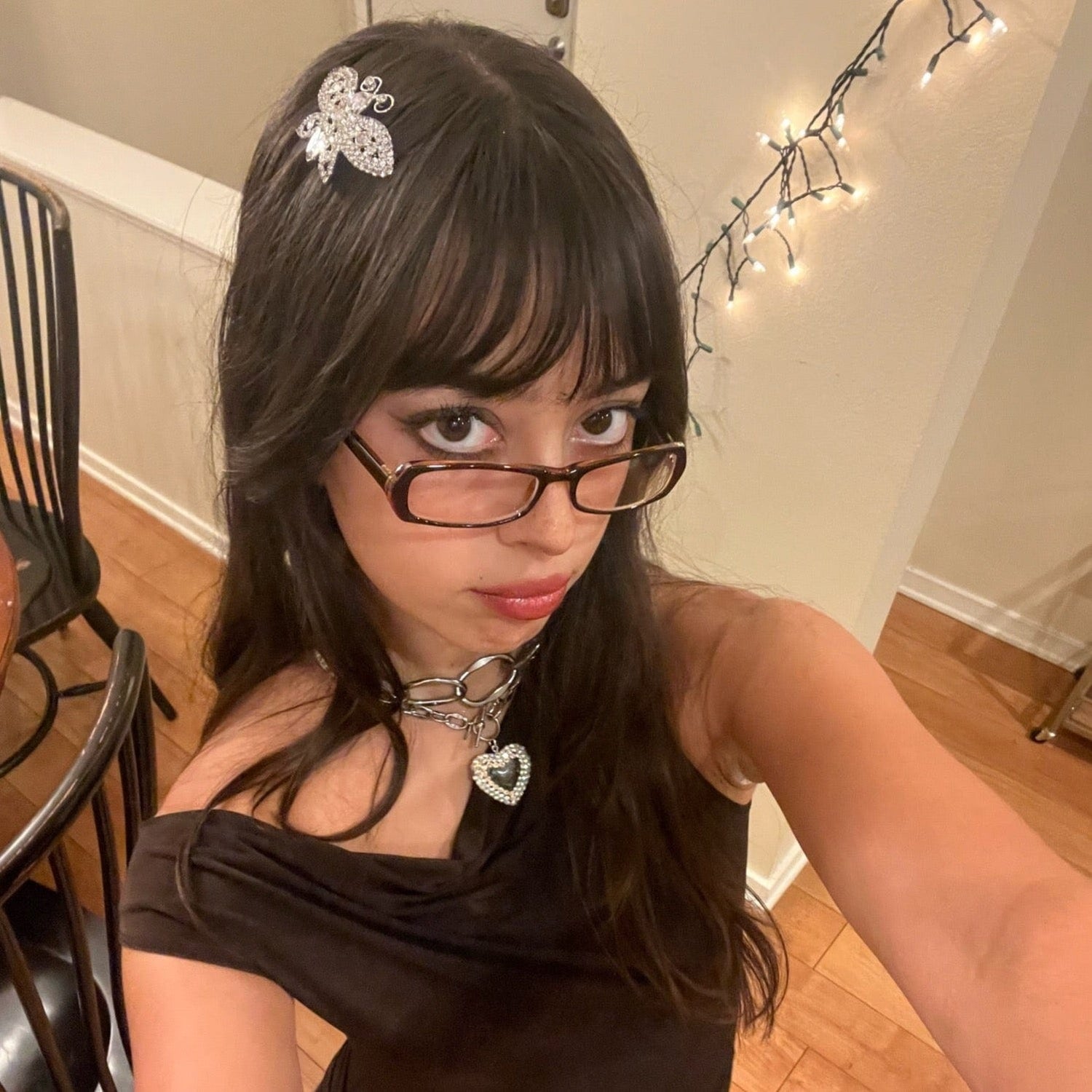 Clear Bayonetta-Style Eyewear | Giant Vintage Eyewear